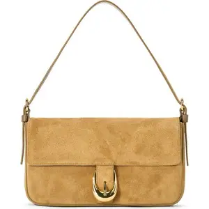 Staud STAUD Harlow Suede Shoulder Bag Hazel