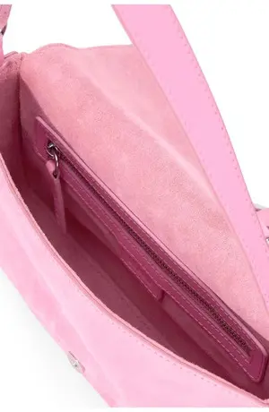 Staud Harlow Suede Shoulder Bag - Orchid