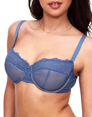 ADORE ME Selma Contour Balconette Bra Dark Blue