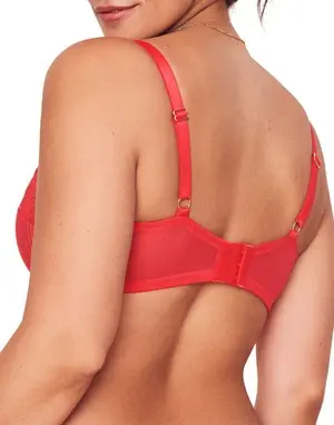 ADORE ME Selma Contour Balconette Bra - Dark Red