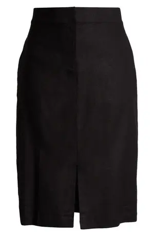 Universal Standard Wooster Linen Blend Pencil Skirt