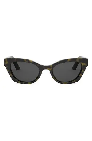Dior Midnight B2i Cat Eye Sunglasses - Dark Havana /smoke