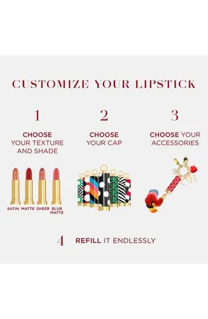 Carolina Herrera The Tassel Accessory Lipstick Charm - Black