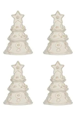 JULISKA Berry & Thread Set Of 4 Tree Place Card Holders - Whitewash
