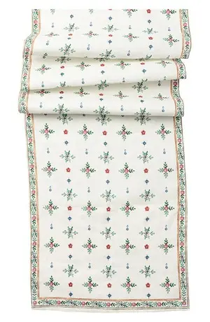 JULISKA Heidi Linen Table Runner - White Multi