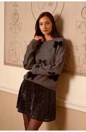CECE DUPRAZ Sequin Miniskirt