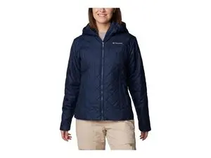 Columbia Quilted Hooded Jacket With Fleece Lining - Collegiate Navy