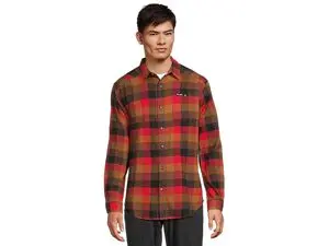 Columbia Cornell Woodstm Flannel Long Sleeve Shirt Clothing Black Backland Tartan - Multi