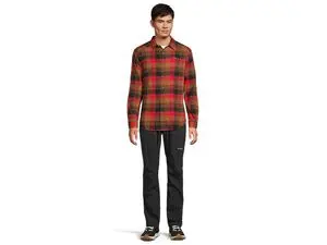 Columbia Cornell Woodstm Flannel Long Sleeve Shirt Clothing Black Backland Tartan - Multi