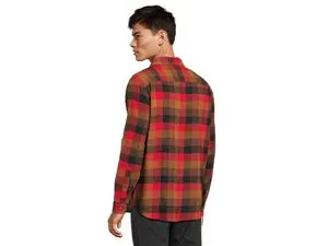 Columbia Cornell Woodstm Flannel Long Sleeve Shirt Clothing Black Backland Tartan - Multi