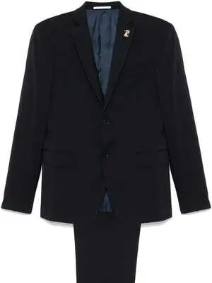 Pal Zileri Brooch Detail Suit - Blue