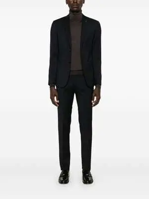 Pal Zileri Brooch Detail Suit - Blue