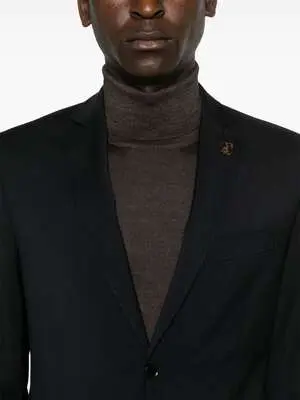 Pal Zileri Brooch Detail Suit - Blue