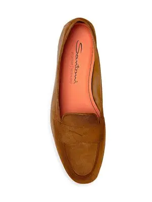 Santoni Suede Loafers