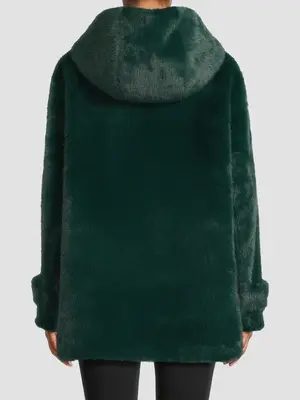 Kobi Halperin Rosie Faux-fur Coat - Lagoon