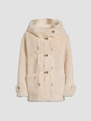 Kobi Halperin Rosie Faux-fur Coat Oatmeal
