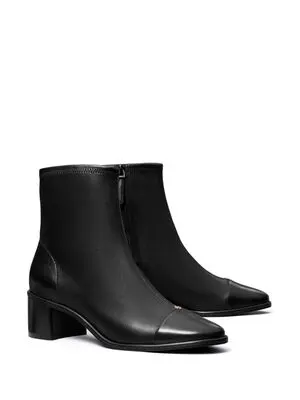 Tory Burch 50mm Cap-toe Ankle Boots - Black