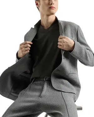 Emporio Armani Textured Stretch Blazer