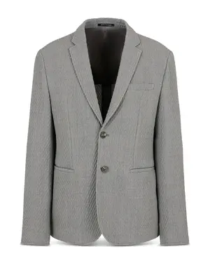 Emporio Armani Textured Stretch Blazer