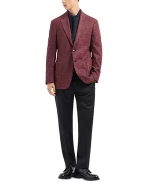 Emporio Armani Wool & Linen Blend Sport Jacket