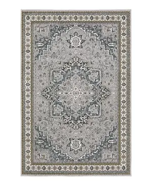 ORIENTAL WEAVERS Ellington Ell02 Area Rug, 3'10 X 5'5 - Blue