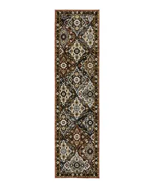 ORIENTAL WEAVERS Andorra 2408a Runner Area Rug, 2'3 X 8 - Red