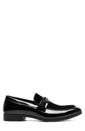 STACY ADAMS Spratley Saddle Loafer - Black