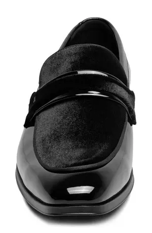 STACY ADAMS Spratley Saddle Loafer - Black