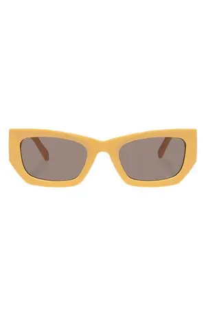 Le Specs Le Specs Beachcomber D-Frame Sunglasses Wheat