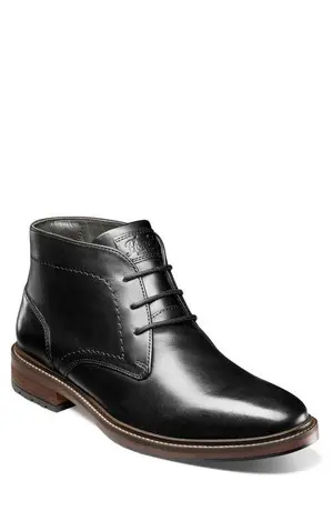 Florsheim Forge Leather Chukka Boots - Black