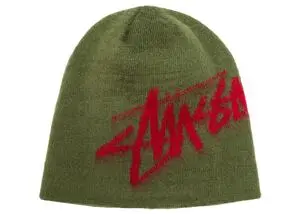 StÜssy Brushed Out Stock Skullcap - Army