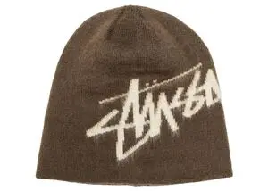 StÜssy Brushed Out Stock Skullcap - Brown