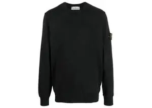 Stone Island 532b9 Felpa Crewneck Sweatshirt With Logo Patch