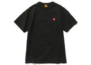 HUMAN MADE Heart Badge T-shirt - Black Red