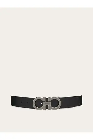 FERRAGAMO Reversible And Adjustable Gancini Belt - Red
