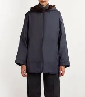YVES SALOMON Long-haired Mink-lined Technical Jacket