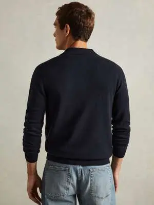 REISS Lockhurst Wool Cabled-knitted Cardigan