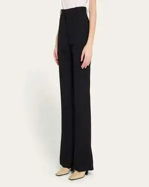 Bottega Veneta Wool Twill Flared Trousers