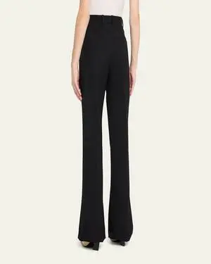 Bottega Veneta Wool Twill Flared Trousers