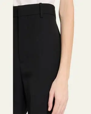 Bottega Veneta Wool Twill Flared Trousers