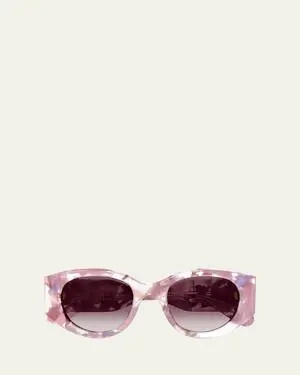 Chloé Round Frame Sunglasses - Pink Peony