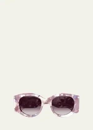 Chloé Round Frame Sunglasses - Pink Peony