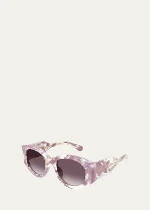 Chloé Round Frame Sunglasses - Pink Peony