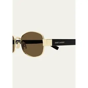 Saint Laurent Round Metal Sunglasses