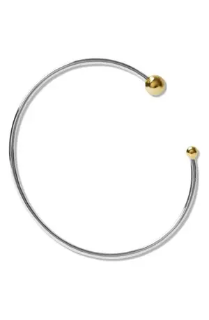 Argento Vivo Ball Cuff Bracelet - Gold/ Silver