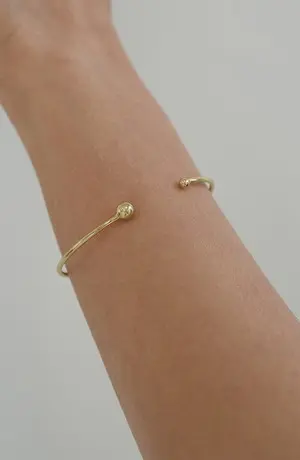 Argento Vivo Ball Cuff Bracelet - Gold