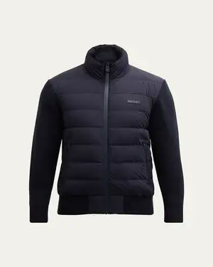 Mackage Haney City Hybrid Down Jacket - Navy