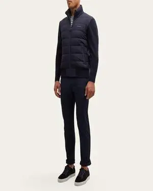 Mackage Haney City Hybrid Down Jacket - Navy