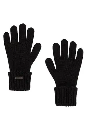 Saint Laurent Cashmere Gloves - Black