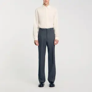Sandro Wide-leg Suit Trousers - Grey